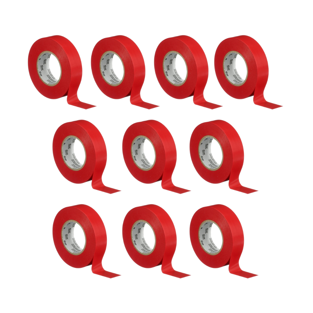 3M Temflex Multi-Purpose Vinyl Electrical Tape 165 Red