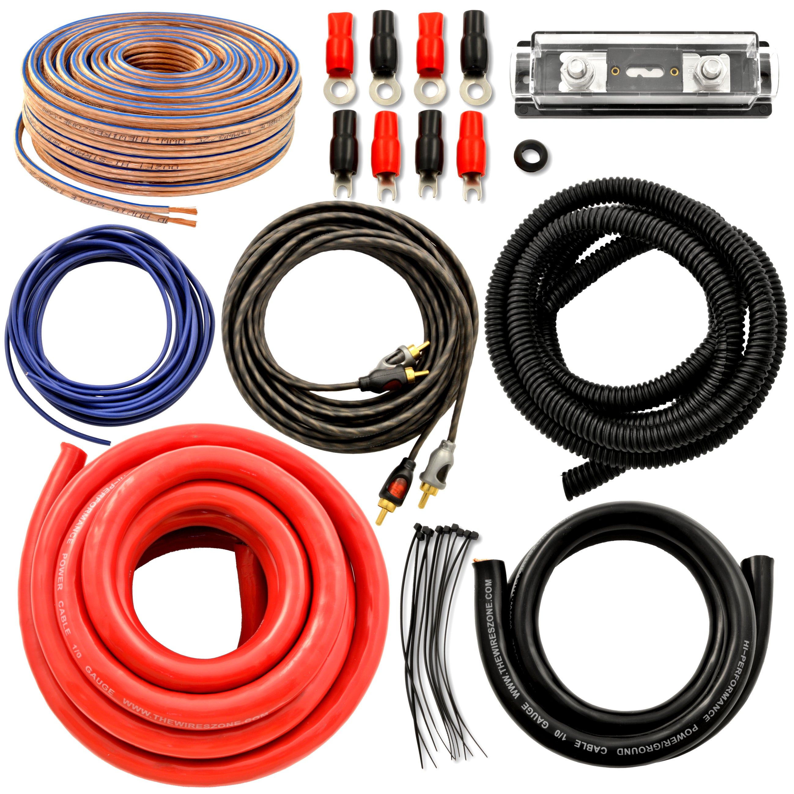 Car Audio Gauge Flexible Cable Amplifier Install Wiring Kit