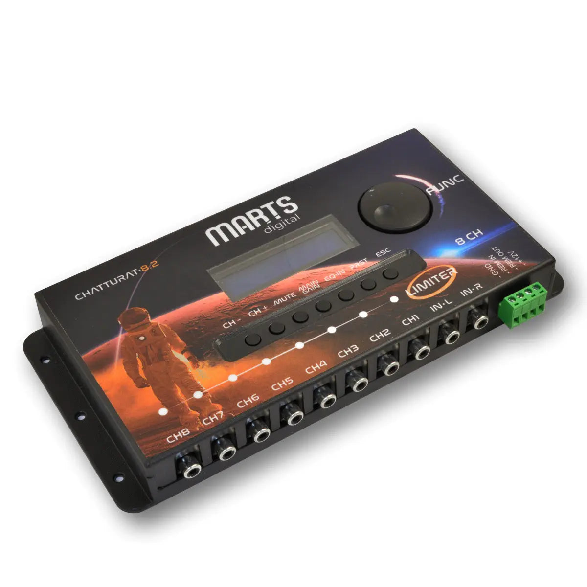 8-Channel Processor 15 Bands Parametric Equalizer Digital EQ with Blue