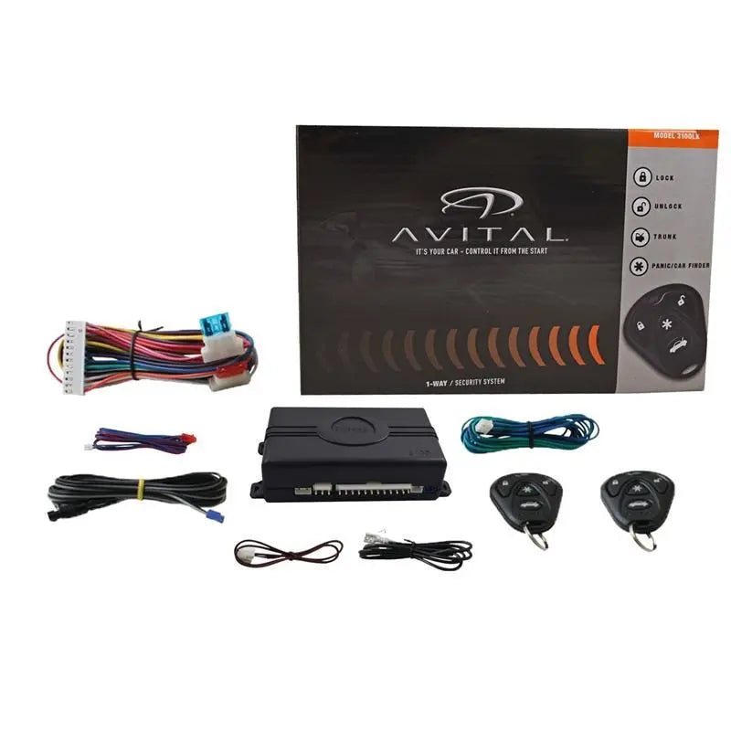 Avital 3100LX Car Security System Keyless Entry Starter