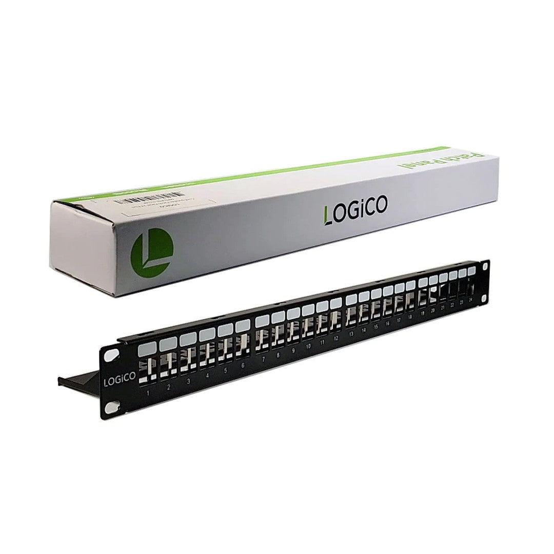 CAT5E CAT6 UTP 24 Port Network LAN Blank Patch Panel 1U