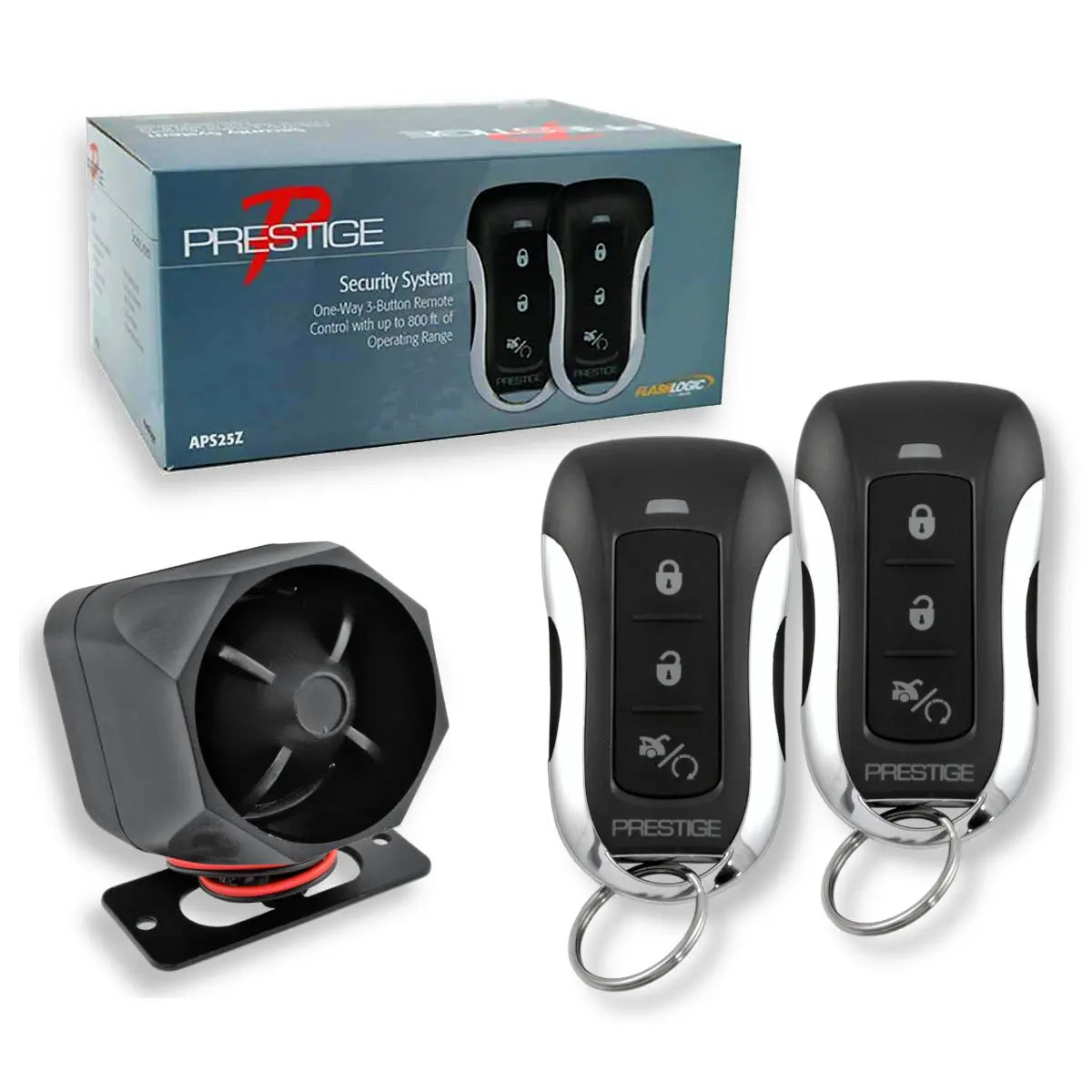 Prestige APS25Z Car Remote Keyless Entry Security Alarm System 800 ft.